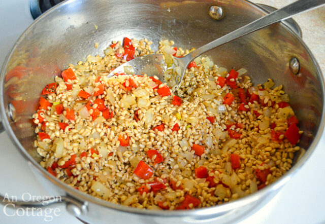 Easy Vegetable Barley Pilaf Recipe - An Oregon Cottage