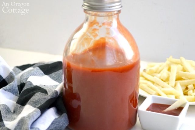 Quick Honey Sweetened Homemade Ketchup Recipe - An Oregon Cottage