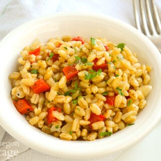 Easy Vegetable Barley Pilaf Recipe - An Oregon Cottage