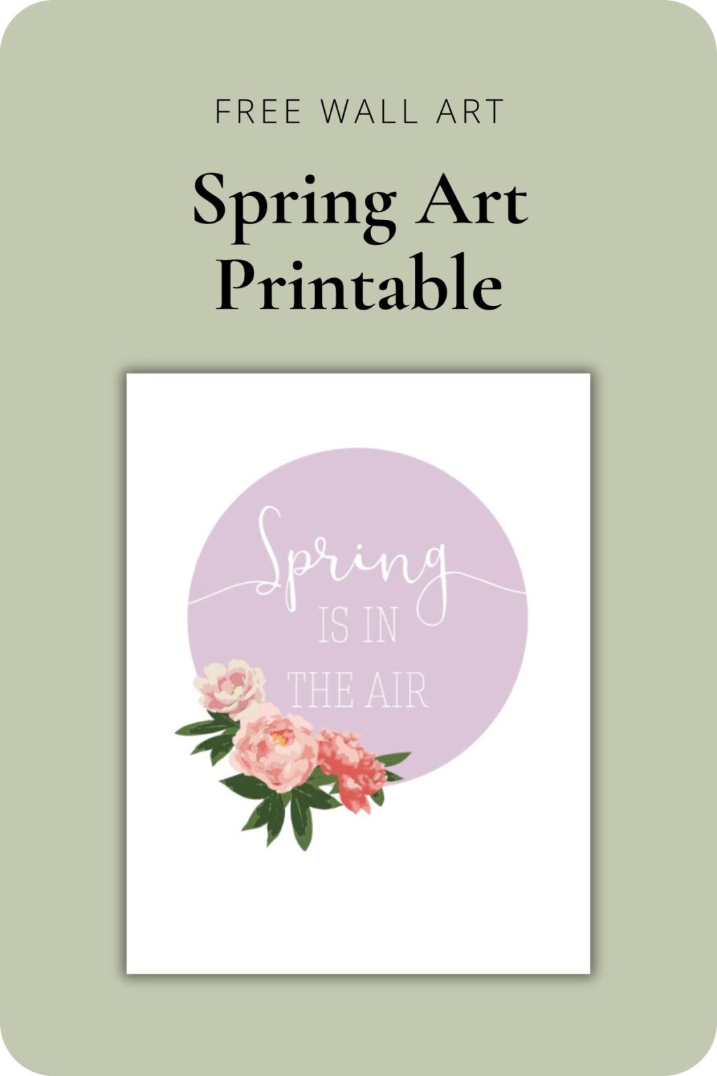 Spring Wall Art Printable Free Download - An Oregon Cottage