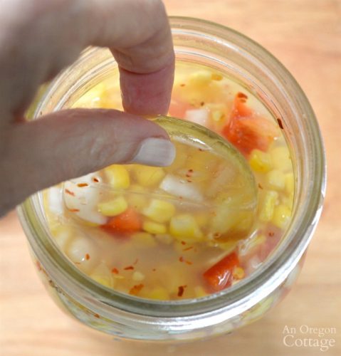 5-Minute Foolproof Fermented Corn Relish Recipe - An Oregon Cottage
