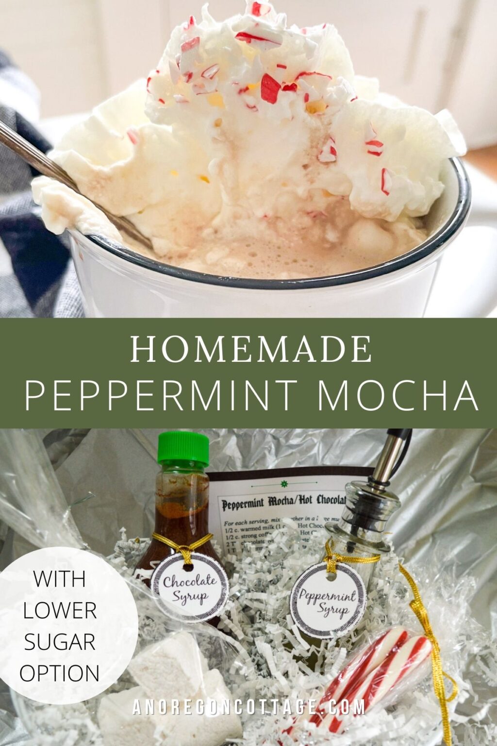 Easy Homemade Peppermint Mochas (+ Gift Basket Idea & Lower Sugar ...