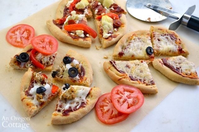 Individual Homemade Pizza & Pizza Bar Idea - An Oregon Cottage