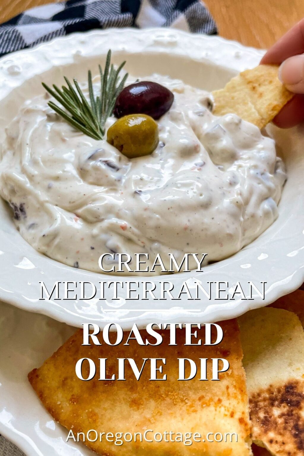 Easy Creamy Roasted Olive Dip - An Oregon Cottage