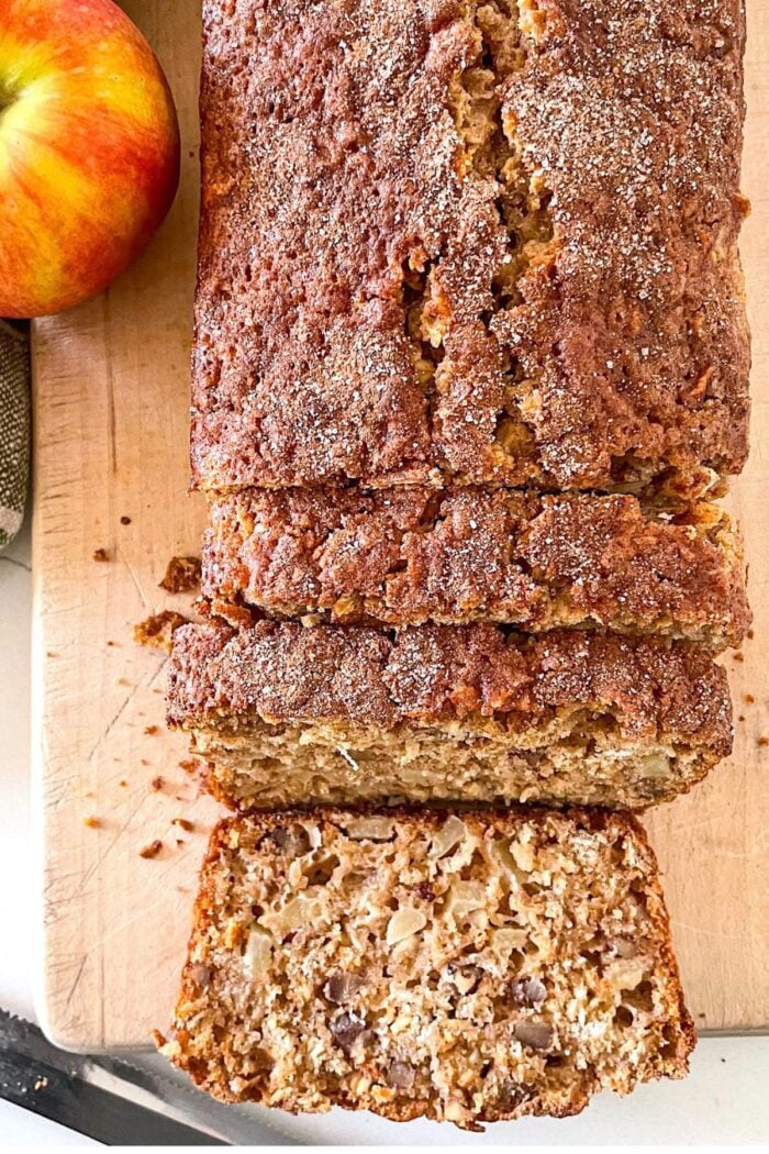 Easy Cinnamon Oat Apple Bread (Whole Wheat, Honey Sweetened) - An ...