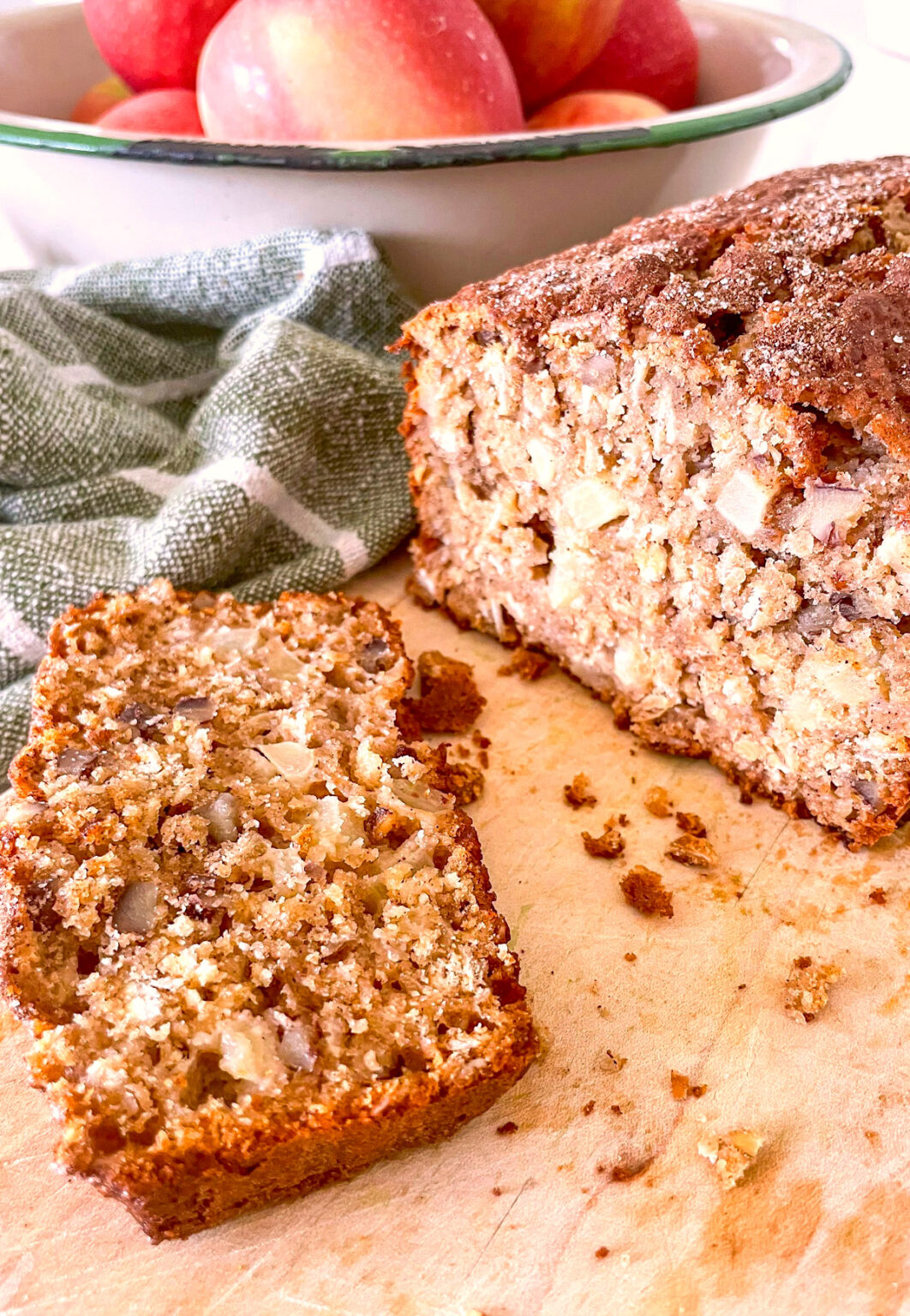 Easy Cinnamon Oat Apple Bread (Whole Wheat, Honey Sweetened) - An ...