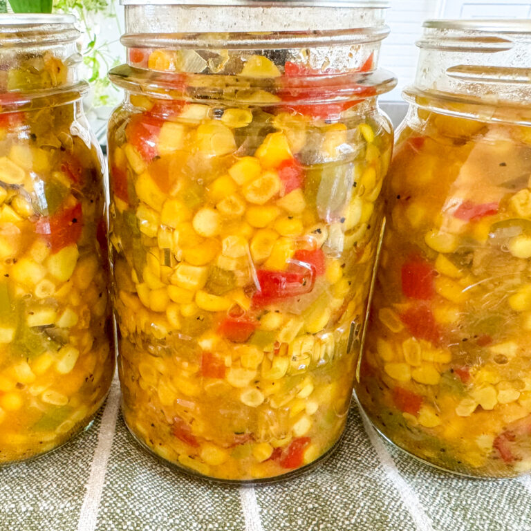 Spicy Corn Relish Recipe with Olives (Water Bath Can) - An Oregon Cottage