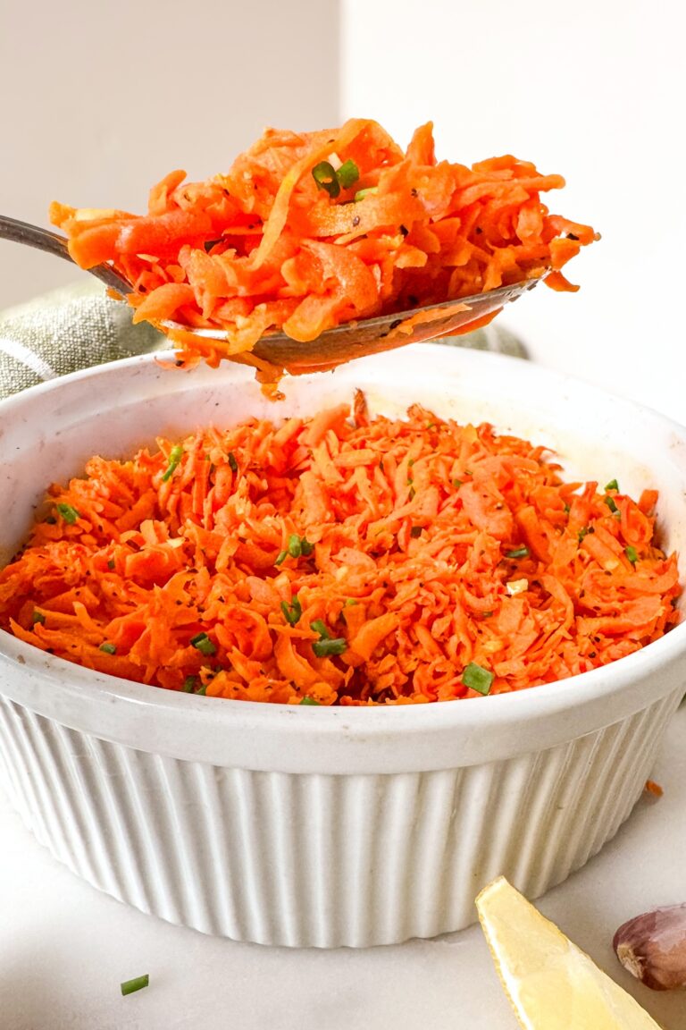 Amazing Grated Baked Carrots with Lemon & Garlic - An Oregon Cottage